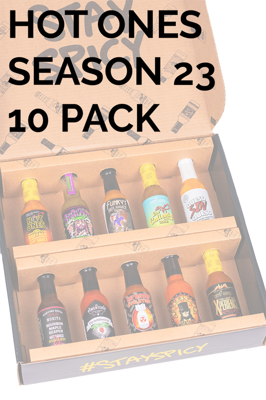 Hot Ones Hot Sauce 10 Pack - Season 23 | HEATONIST