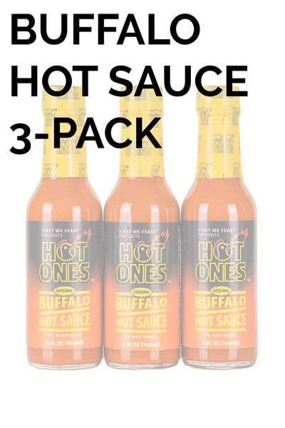 Hot Ones Hot Sauce Buffalo Sauce 3-Pack | HEATONIST